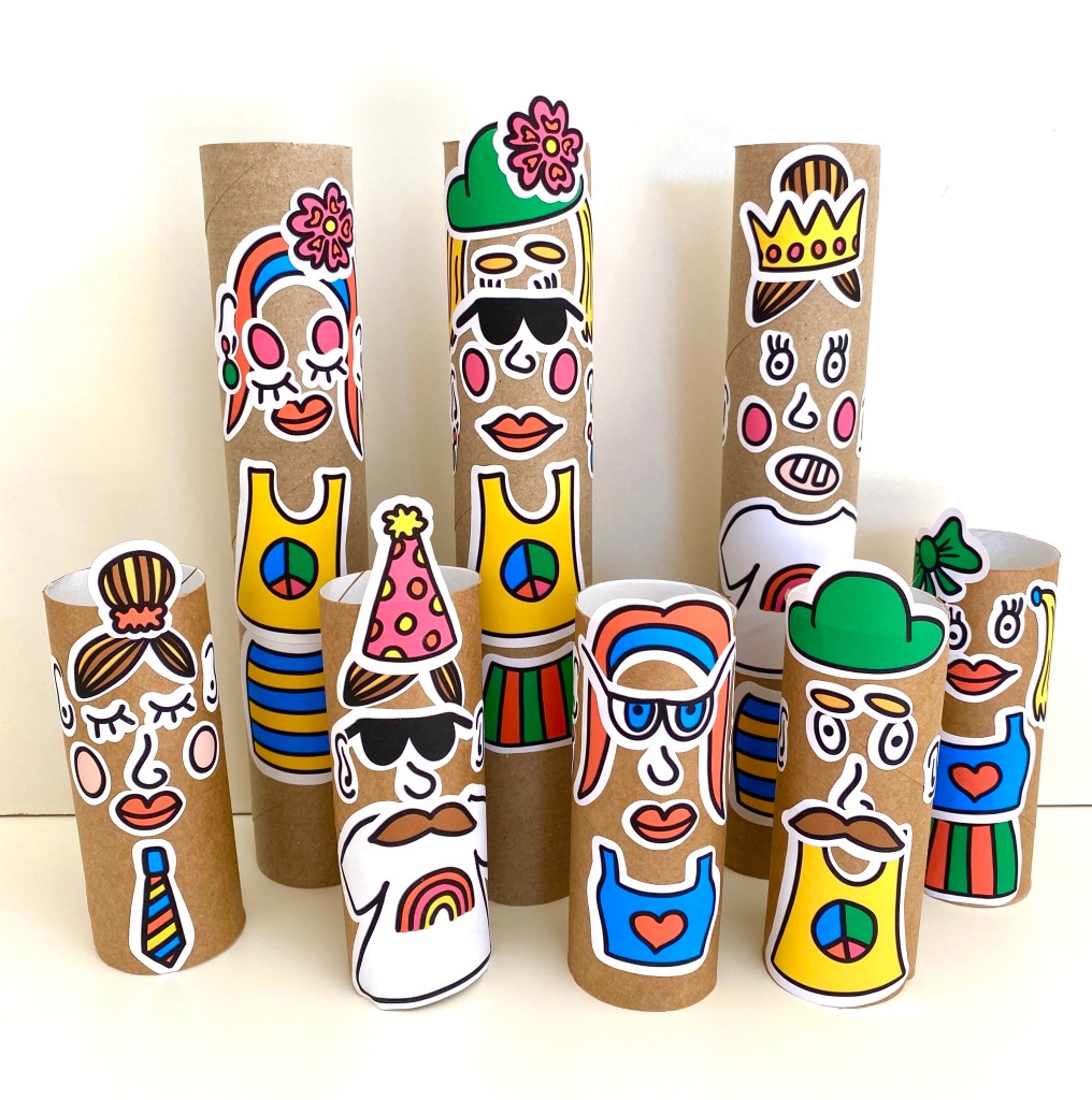 DIY Paper Dolls With Toilet/Paper Towel Cardboard Rolls – The ...
